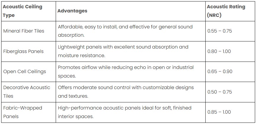 Acoustic Ceiling Installation Experts